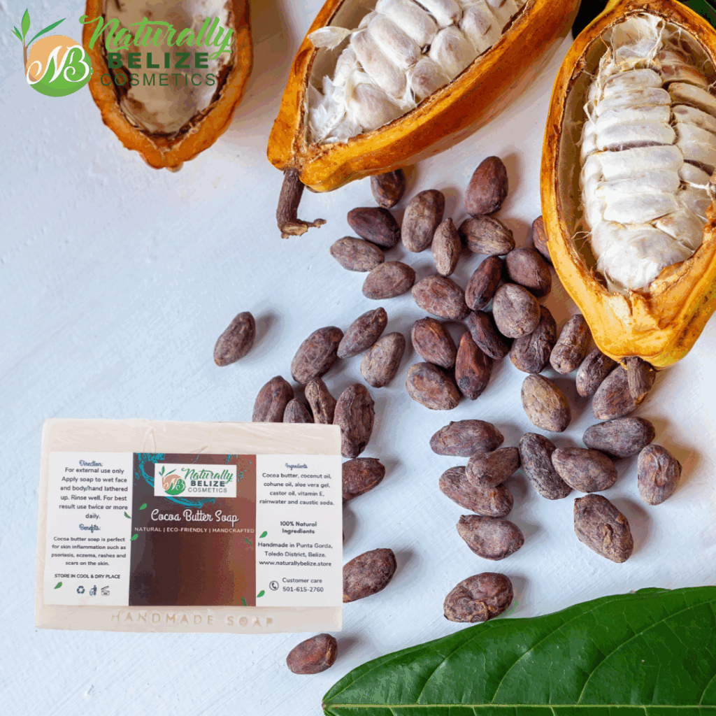 Cocoa Butter Soap 4oz bar - Naturally Belize Cosmetics